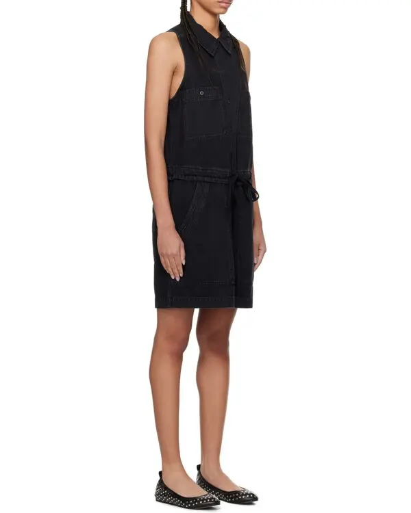 Isabel Marant Étoile Sleeveless Denim Dress With Drawstring Waist