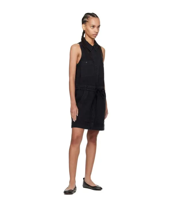 Isabel Marant Étoile Sleeveless Denim Dress With Drawstring Waist
