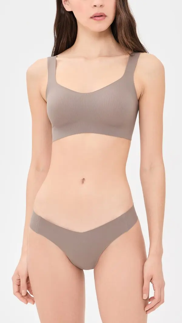 Commando Cotton Rib Thong