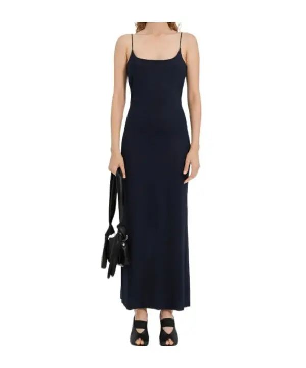 MAISON MARGIELA Spaghetti Strap Maxi Dress - Black