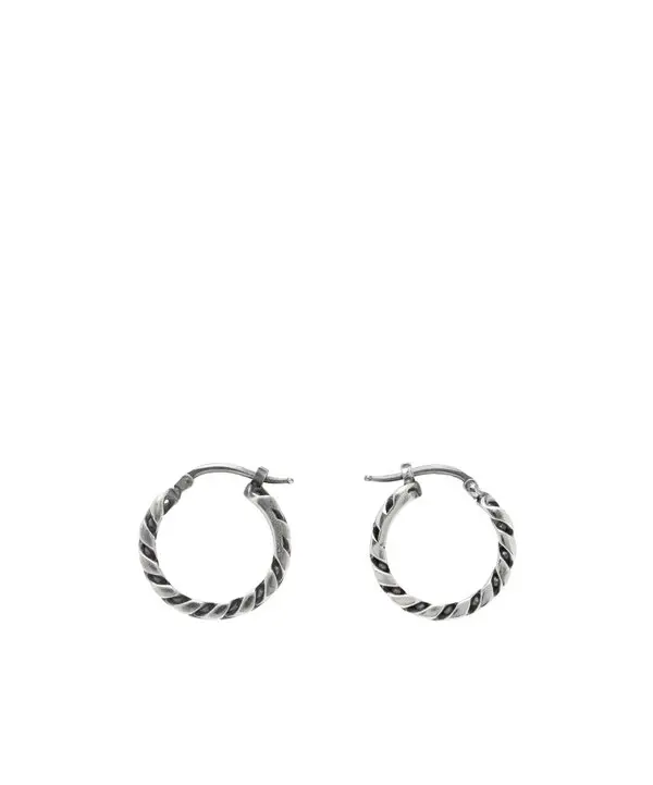 MAISON MARGIELA Chain-link Hoop Earrings - Gray