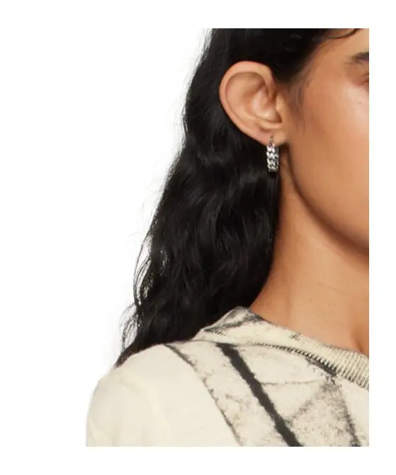 MAISON MARGIELA Chain-link Hoop Earrings
