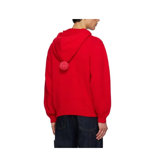 Kenzo Embroidered Cotton And Wool Hoodie