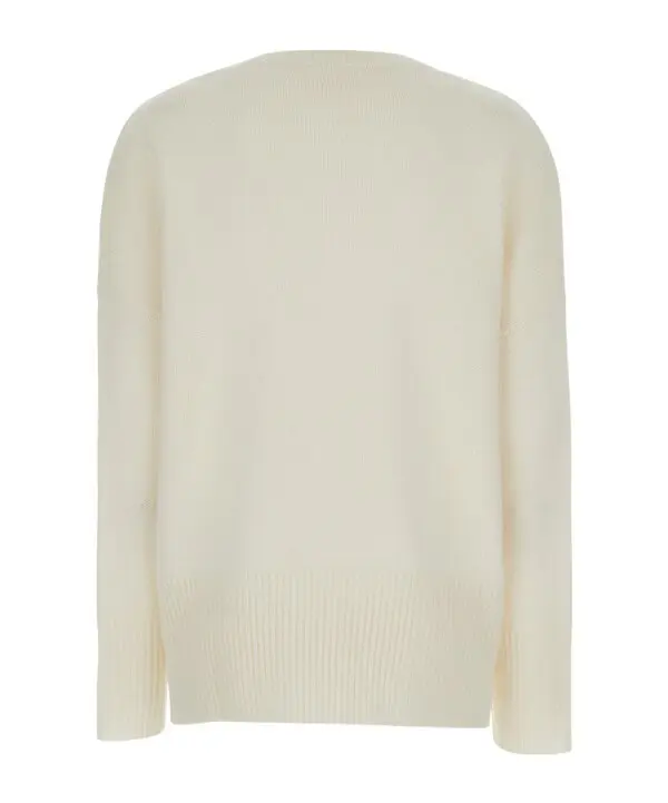 LISA YANG Mila Crewneck Knitwear - Cream White