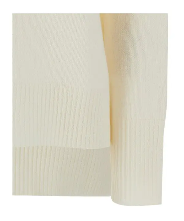 LISA YANG Mila Crewneck Knitwear - Cream White