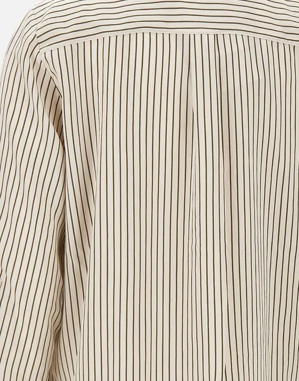 Marella Washed Twill Shirt With Puff Sleeves