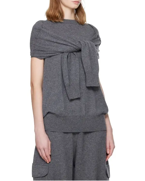 LISA YANG Othelia Cut-out Knitwear - Graphite Color