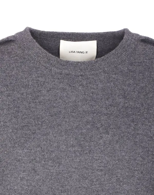 LISA YANG Othelia Cut-out Knitwear - Graphite Color
