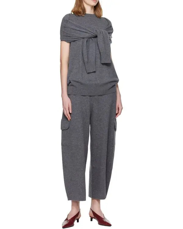 LISA YANG Othelia Cut-out Knitwear - Graphite