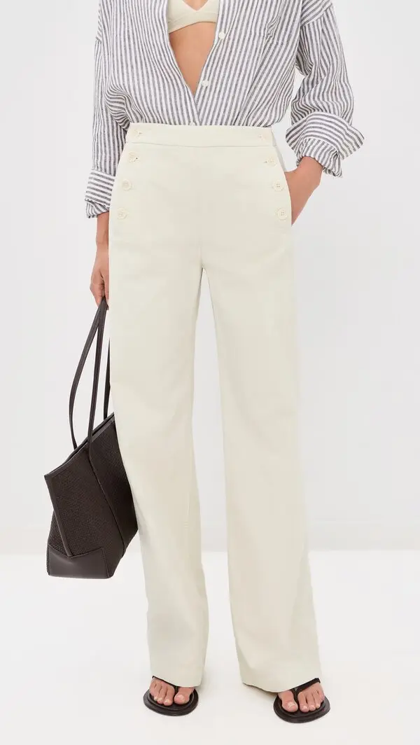 NILI LOTAN Reed Pants - Stone