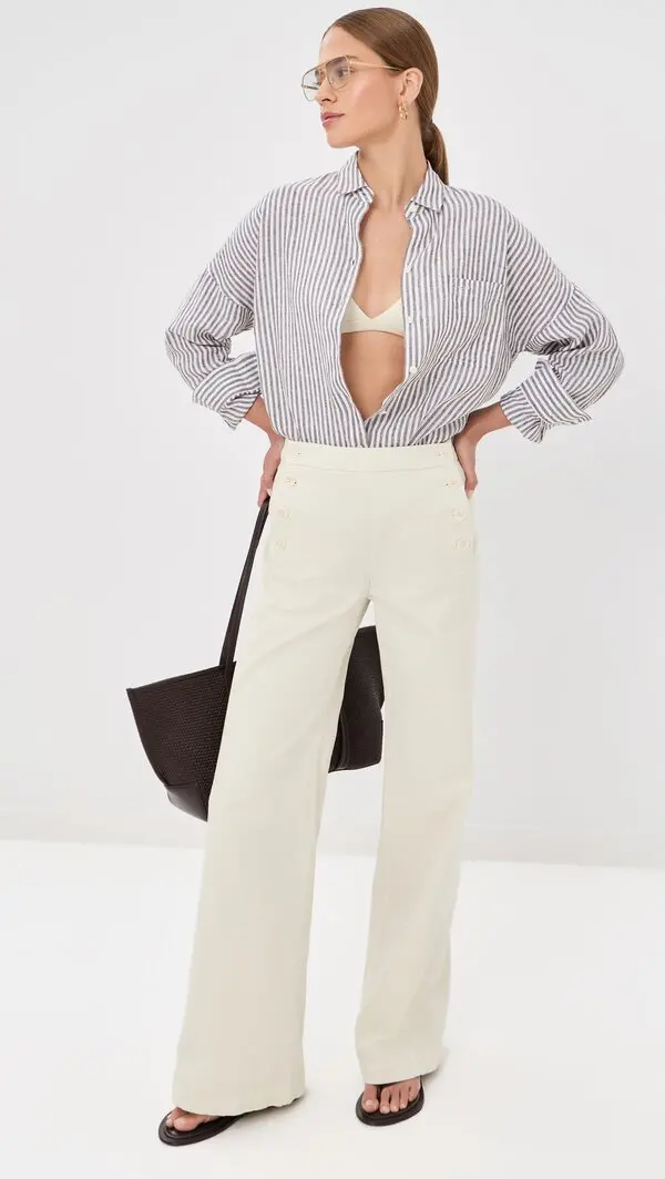 NILI LOTAN Reed Pants - Stone