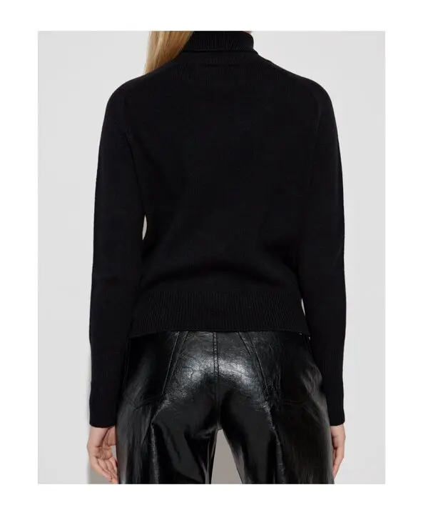 Victoria Beckham Long Sleeve Ribbed Polo Neck Jumper