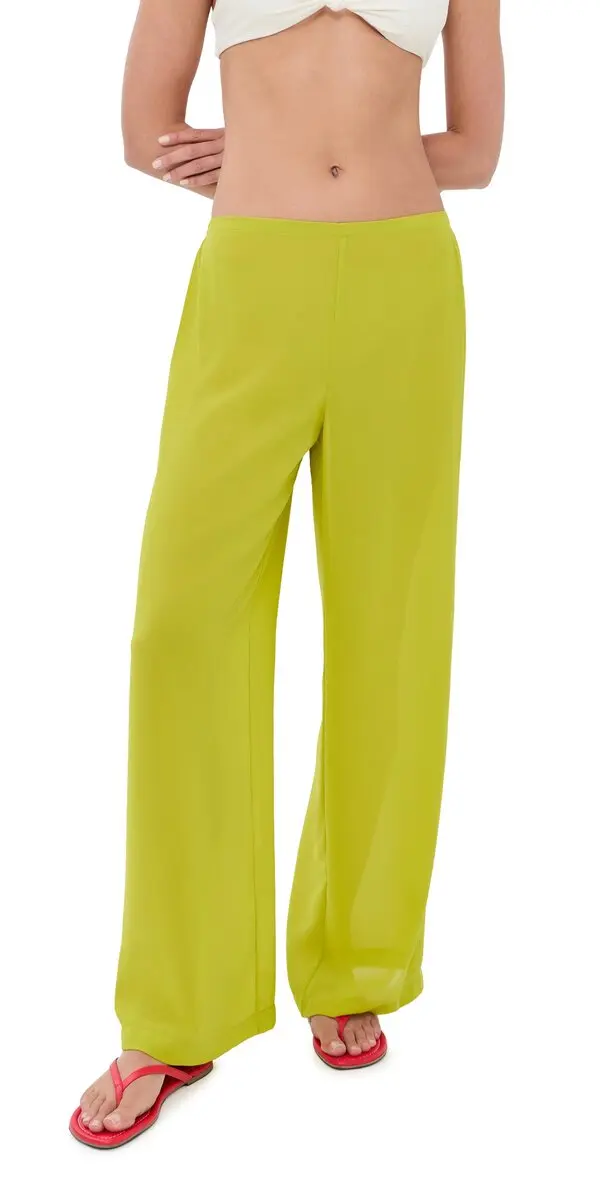 Staud Stroll Pants - Citron