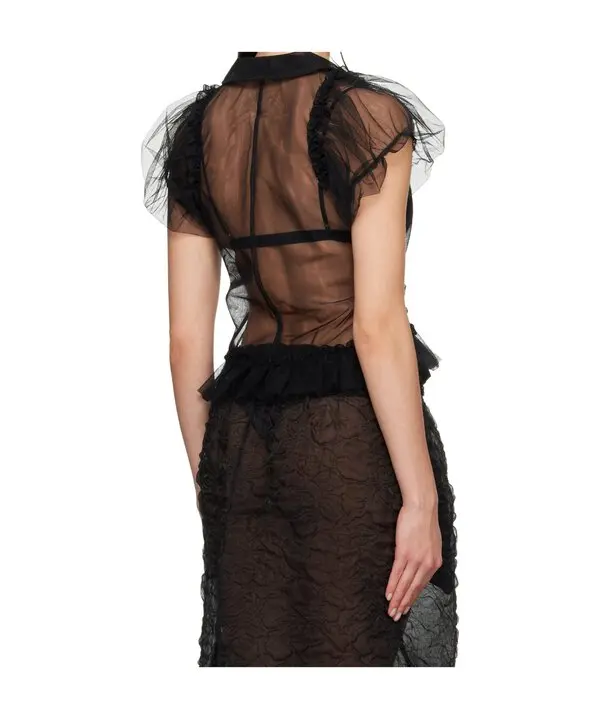 Simone Rocha Ruffled Buttoned Blouse