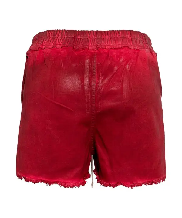 Rick Owens Side-slit Denim Shorts