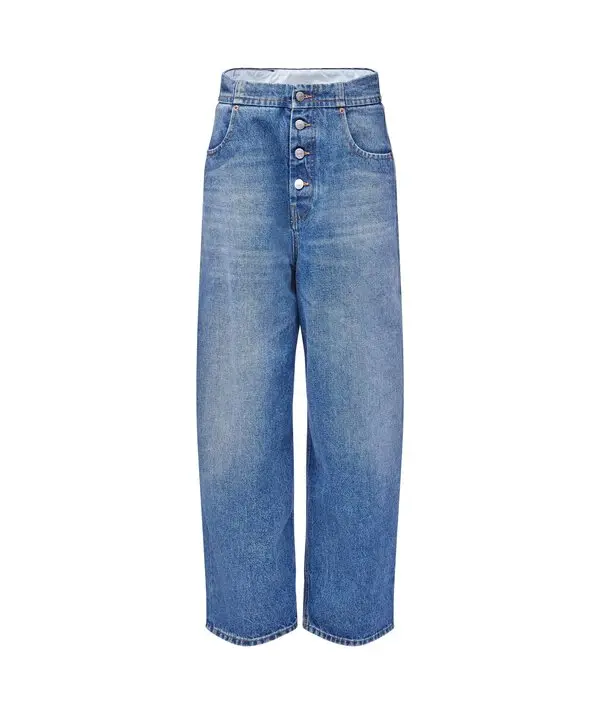 MAISON MARGIELA High Waisted Straight Leg Jeans