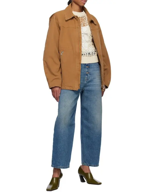 MAISON MARGIELA High Waisted Straight Leg Jeans