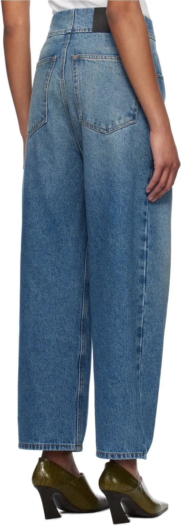 MAISON MARGIELA High Waisted Straight Leg Jeans