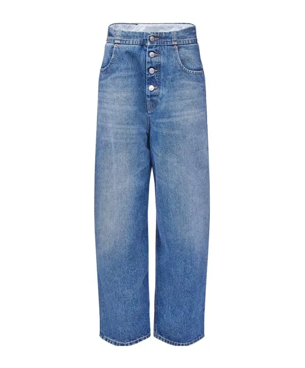 MAISON MARGIELA High Waisted Straight Leg Jeans
