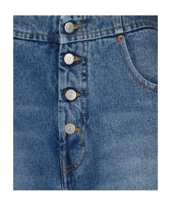 MAISON MARGIELA High Waisted Straight Leg Jeans
