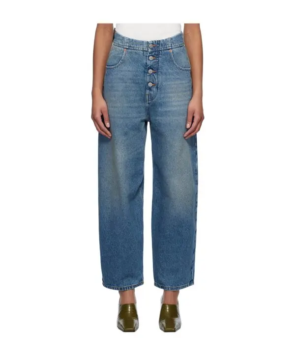 MAISON MARGIELA High Waisted Straight Leg Jeans