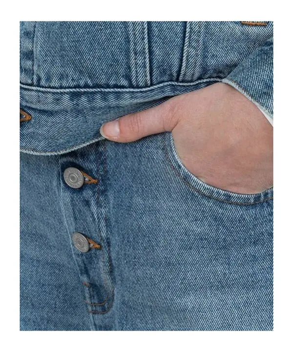 MAISON MARGIELA High Waisted Straight Leg Jeans