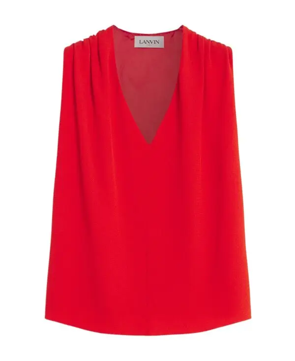 LANVIN V-neck Sleeveless Top