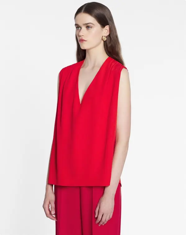 LANVIN V-neck Sleeveless Top