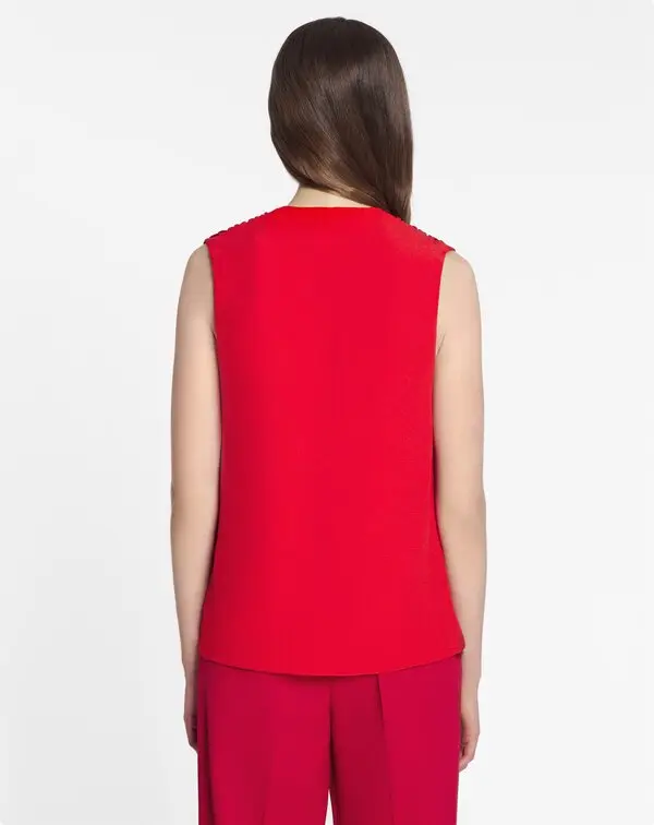 LANVIN V-neck Sleeveless Top