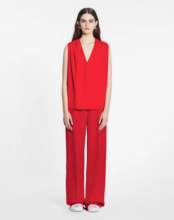LANVIN V-neck Sleeveless Top