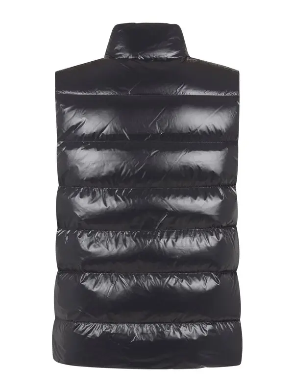 Moncler Tibb High-neck Zip-up Padded Gilet - Black