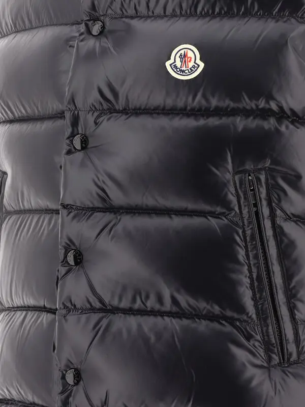 Moncler Tibb High-neck Zip-up Padded Gilet - Black