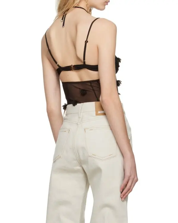 Jacquemus Sheer Fringe Bodysuit