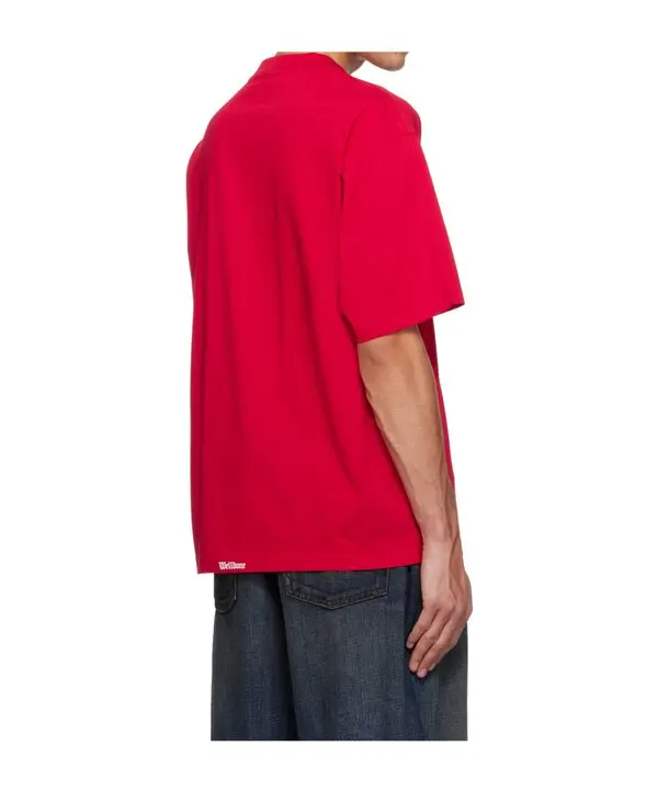We11Done Gothic Logo Crew Neck T-shirt