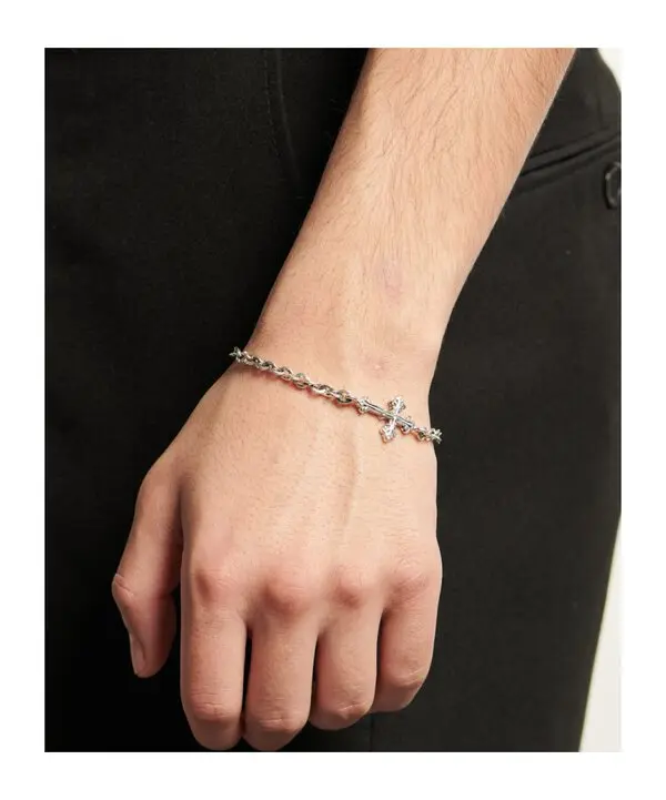 Emanuele Bicocchi Cross Charm Bracelet
