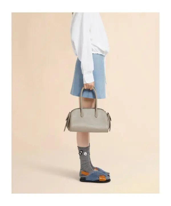 Marni Taupe Leather Top-handle Bag