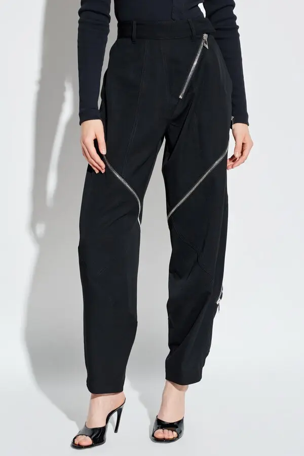 Attico Panelled Zip-detail Trousers