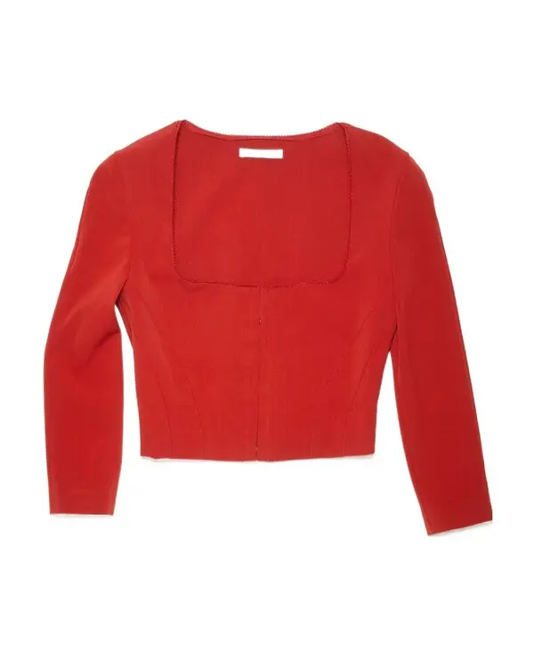 Acne Studios Square Neck Hook And Button Blouse