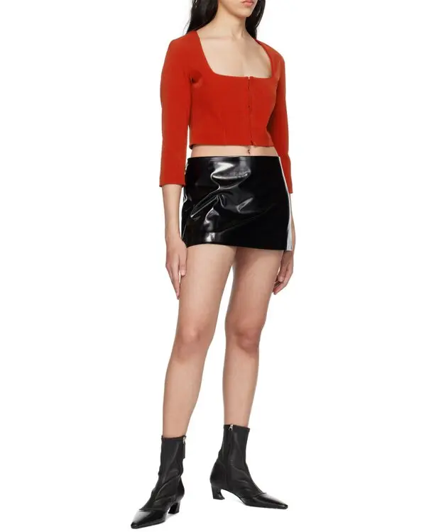 Acne Studios Square Neck Hook And Button Blouse
