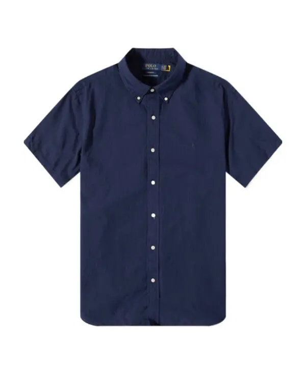 Polo Ralph Lauren Logo Embroidered Short-sleeved Shirt - Blue