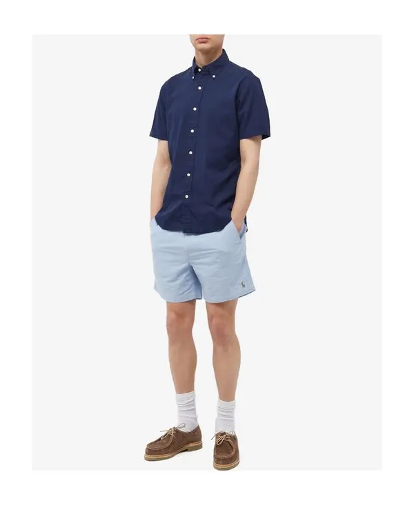 Polo Ralph Lauren Logo Embroidered Short-sleeved Shirt - Blue