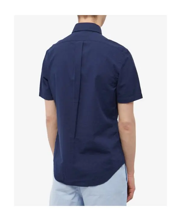 Polo Ralph Lauren Logo Embroidered Short-sleeved Shirt - Blue