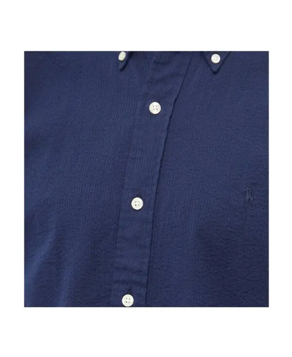 Polo Ralph Lauren Logo Embroidered Short-sleeved Shirt - Blue