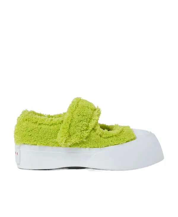 Marni Pablo Furry Mary Janes Flat