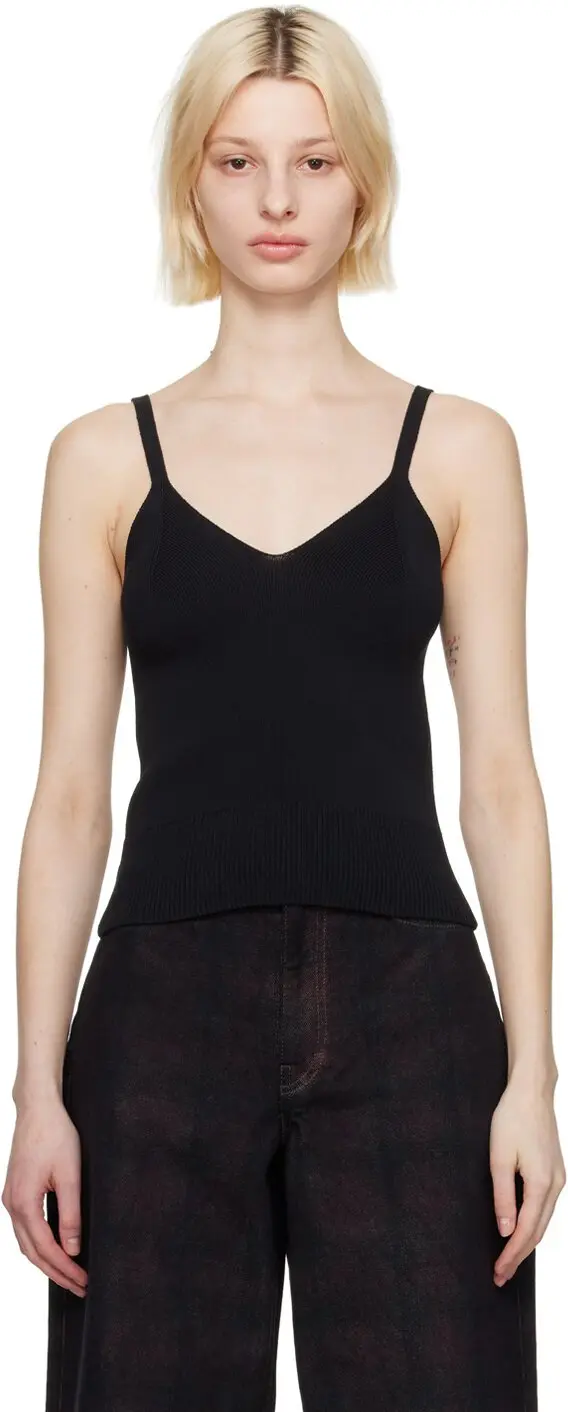 Our Legacy Ribbed V-neck Singlet Top