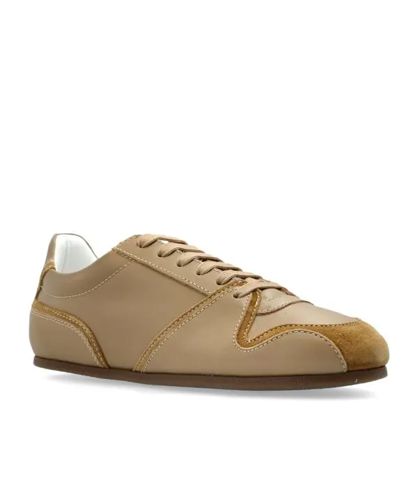 Moschino Round Toe Low Top Sneakers