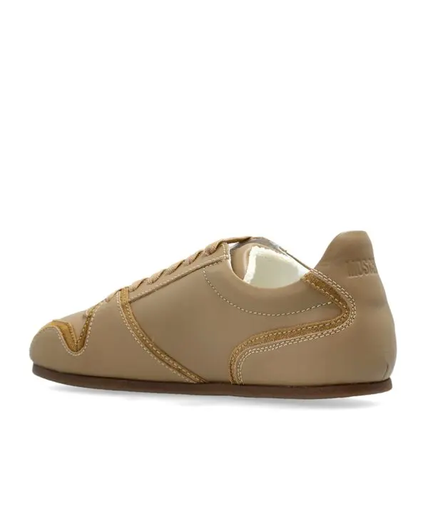 Moschino Round Toe Low Top Sneakers