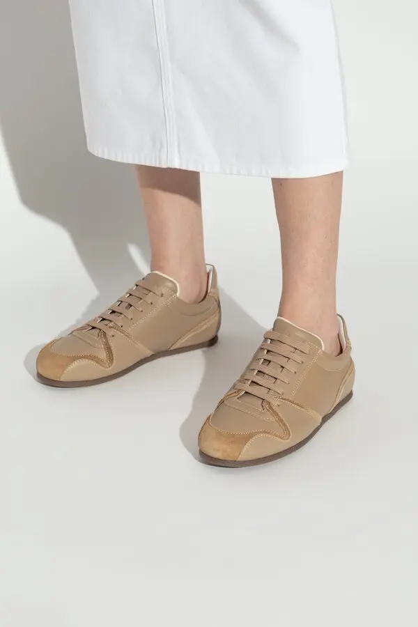 Moschino Round Toe Low Top Sneakers
