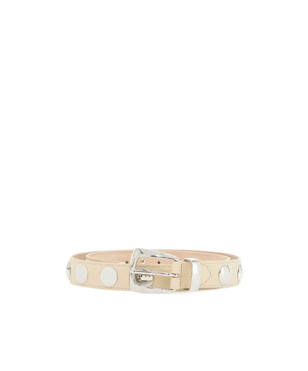 Khaite Rivet Belt - Dark Ivory