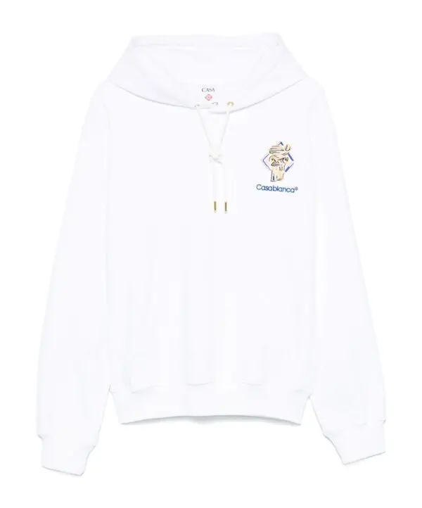 Casablanca Logo Embroidered Hoodie